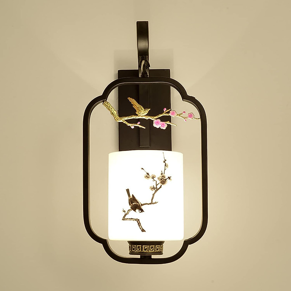 Dxb-shop Wall Sconces, Chinese Style Flower and Bird Creative Wall Lamp, Bedside Chinese Style Decorative Sconce Light, Living Room TV Background Wall Aisle Lamp,for Bedroom, Entryway, Dining Room,