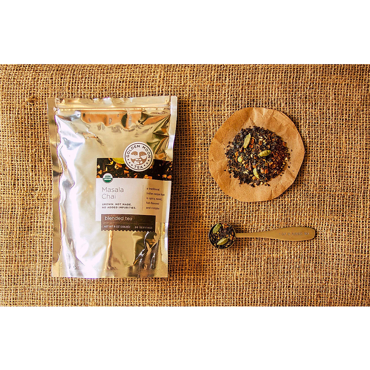 Golden Moon Tea, MASALA CHAI TEA, 181 Servings, Authentic Original Organic Recipe