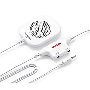 Sangean PS-300 Pillow Speaker with in-line Volume Control and Amplifier (White)