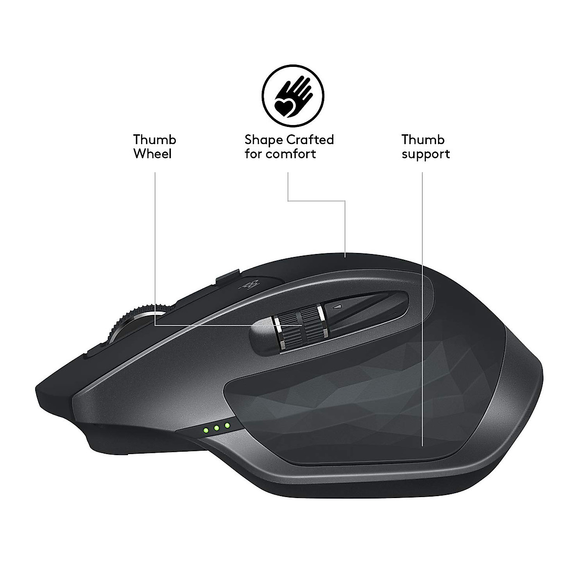 Logitech MX Master 2S Mouse Graphite, wireless, 910-005139 (Graphite, wireless)
