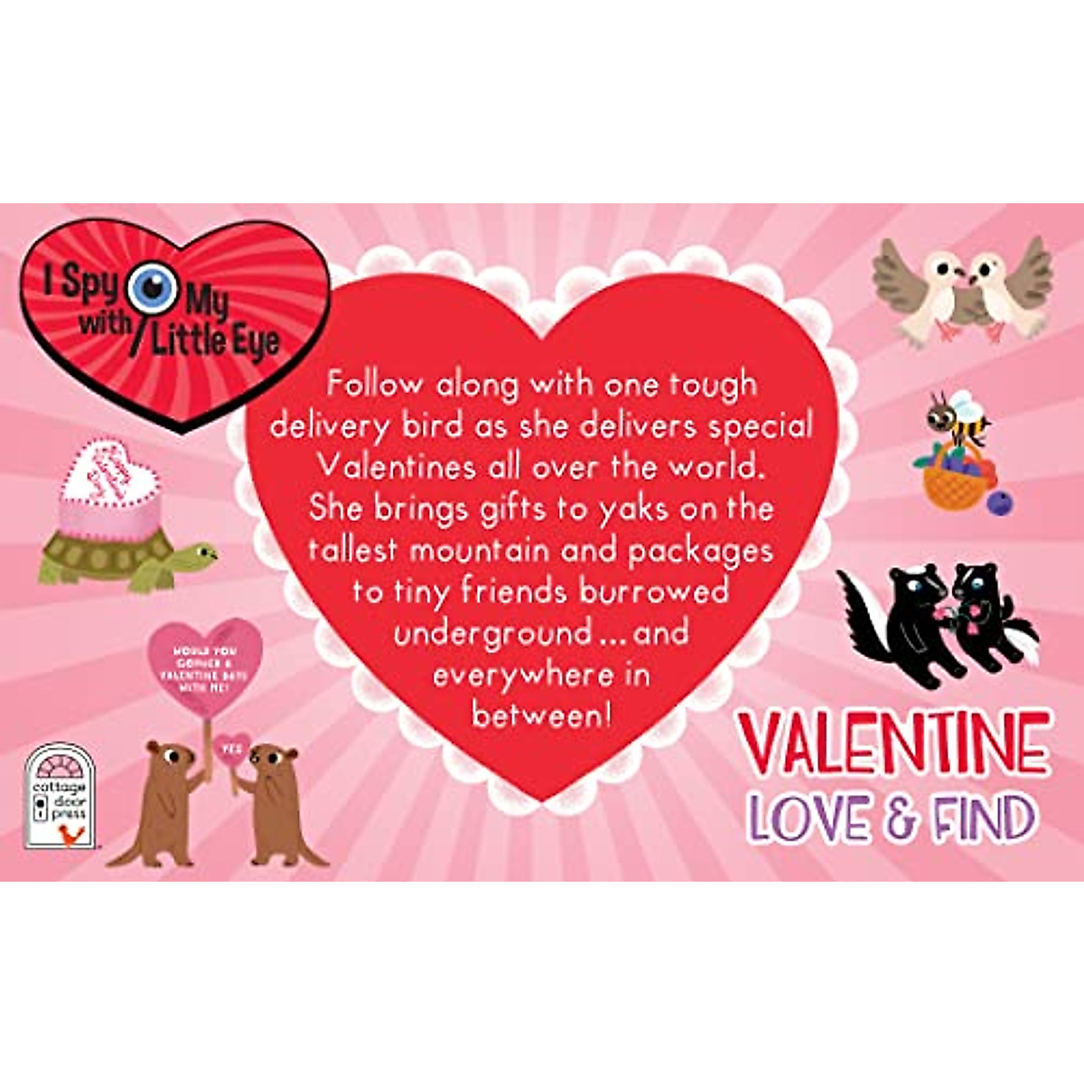 Valentine Love & Find - I Spy With My Little Eye Kids Search, Find, and Seek Activity Book, Ages 3, 4, 5, 6+