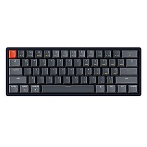 Keychron K12 60% Layout Bluetooth Wireless/USB Wired Mechanical Keyboard with Gateron G Pro Blue Switch/RGB Backlit/N-Key Rollover/Aluminum Frame, Compact 61-Key Computer Keyboard for Mac Windows…