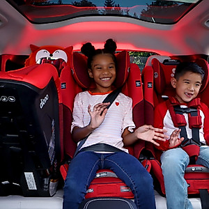 Diono Radian 3QXT 4-in-1 Rear and Forward Facing Convertible Car Seat, Safe Plus Engineering, 4 Stage Infant Protection, 10 Years 1 Car Seat, Slim Fit 3 Across, Jet Black