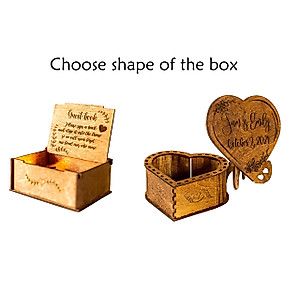 RIZONE Rustic Wedding Guest Book, Heart Drop Guest Book, Personalized Wedding Guest Book Alternative, Heart Frame Wedding Guest Book, Guest Book Sign, Wedding Decor, Wooden Drop Box