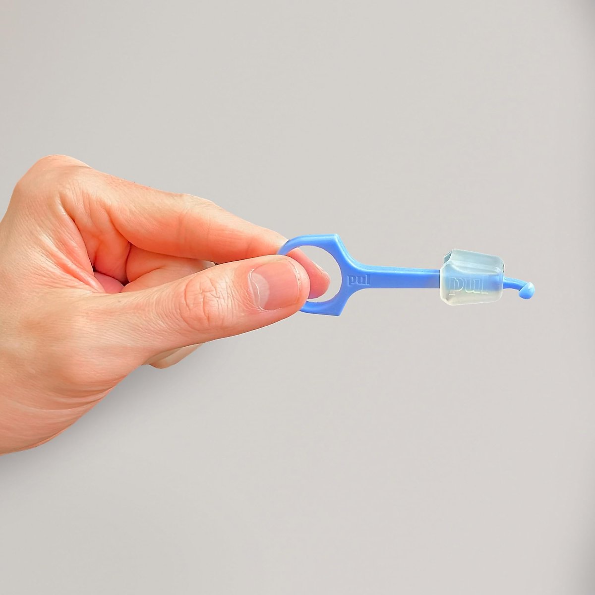 PUL Chew tool & Clear Aligner Removal 2 in 1 Combo Tool - Compatible With Invisalign Removable Braces & Trays, Aligners, Retainers, Dentures - Hygienic Oral Care - Compact & Durable - 1 Pack, Blue