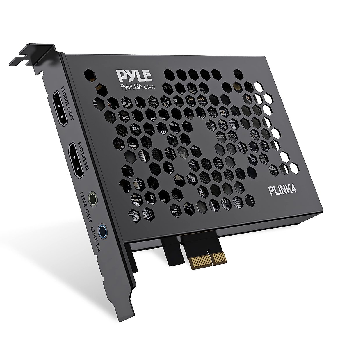 Pyle Live Gamer HDMI 4K Live Record and Stream, Multi Video Format Support, Audio-VideoLine in/Out, Super High Speed, Real Time Gameplay, Conference Live Broadcast, PCI-E Gen2 - PLINK4