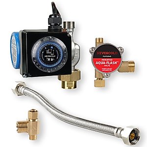 Eastman 3/4 Inch Nevercold Universal Hot Water Recirculation Pump Kit, Brass, 70600