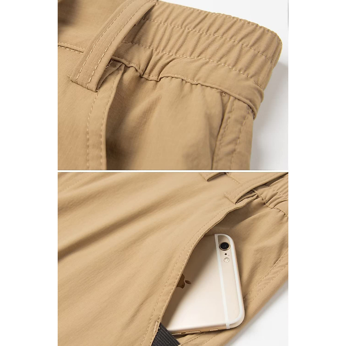 MAGCOMSEN Mens Capri Pants 3/4 Shorts for Men Capri Joggers Fishing Shorts Athletic Shorts Tactical Shorts Mens Workout Running Shorts for Men Green