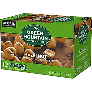 Green Mountain Coffee Roasters Hazelnut Keurig Single-Serve K-Cup pods, Light Roast Coffee, 12 Count