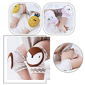 Angzhili 1 Pair Baby Knee Pad for Crawling,Elastic Anti-Slip Safety Baby Knee Protectors for Unisex Baby,Toddlers Kneepads Baby Knee Covers,Suitable for 6-24 Months (Yellow)