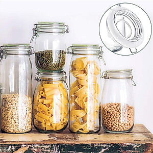 8pcs 3.75" Silicone Jar Gaskets Silicone Gasket, Rubber Seals for Glass Jars, Leak Proof Jar Seal Accessories, Suitable for Mason Jars Jar Lids