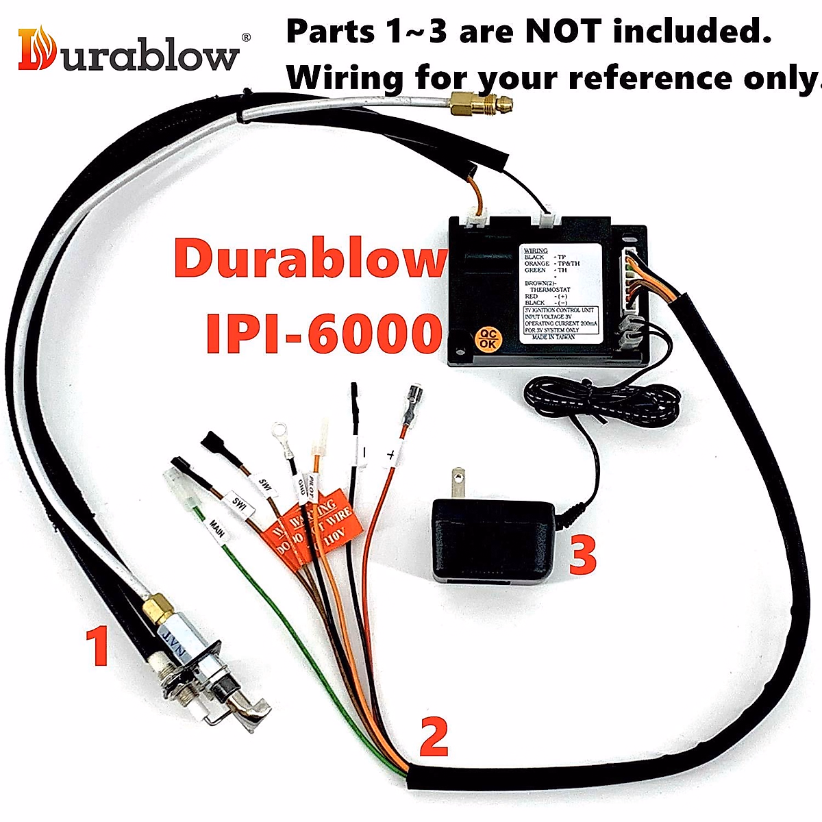 Durablow Fireplace Electronic IPI Control Module, Gas Fireplace Ignition Module Replacement for Dexen 593-592, GM-6KA, Hearth Home Technologies HHT 350-M, 6K (Meets CSA Standards (Prior to 2022))