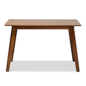 Baxton Studio Maila Dining Tables, Walnut Brown