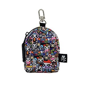 tokidoki Kawaii Micro Backpack Keyring, Black, Small