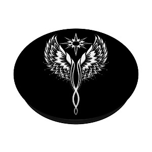 Angels Wings with Sun Guardian-Angel with Sun Rays PopSockets Swappable PopGrip