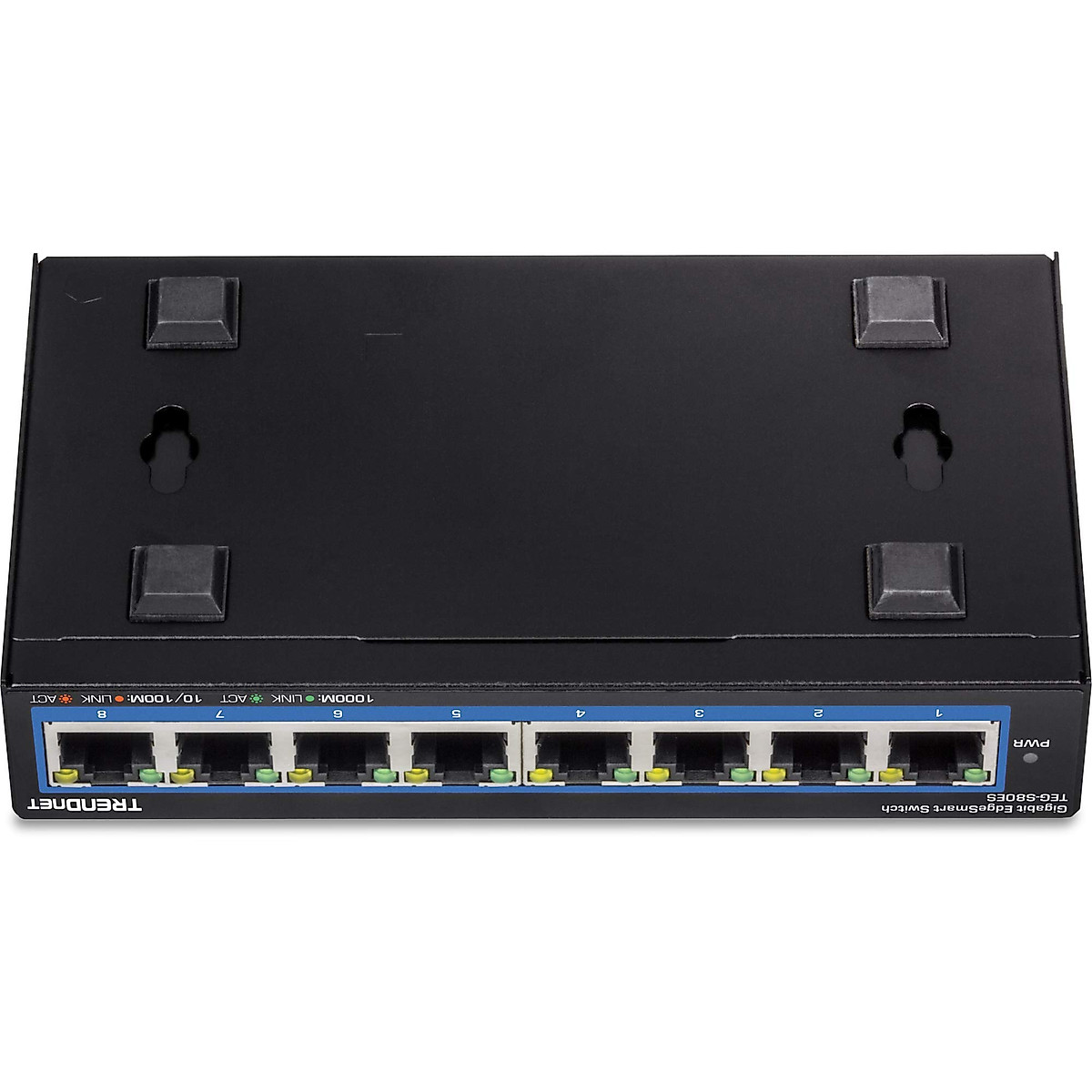 TRENDnet 8-Port Gigabit EdgeSmart Switch, TEG-S80ES, 8 x Gigabit Ports, 16Gbps Switch Capacity, Ethernet Network Desktop Switch, Managed Smart Gigabit Switch, Metal, Fanless ( RENEWED)