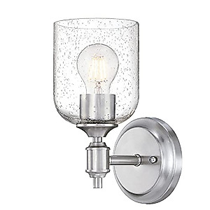 Westinghouse Lighting Basset One-Light Indoor Brushed Nickel Wall Fixture