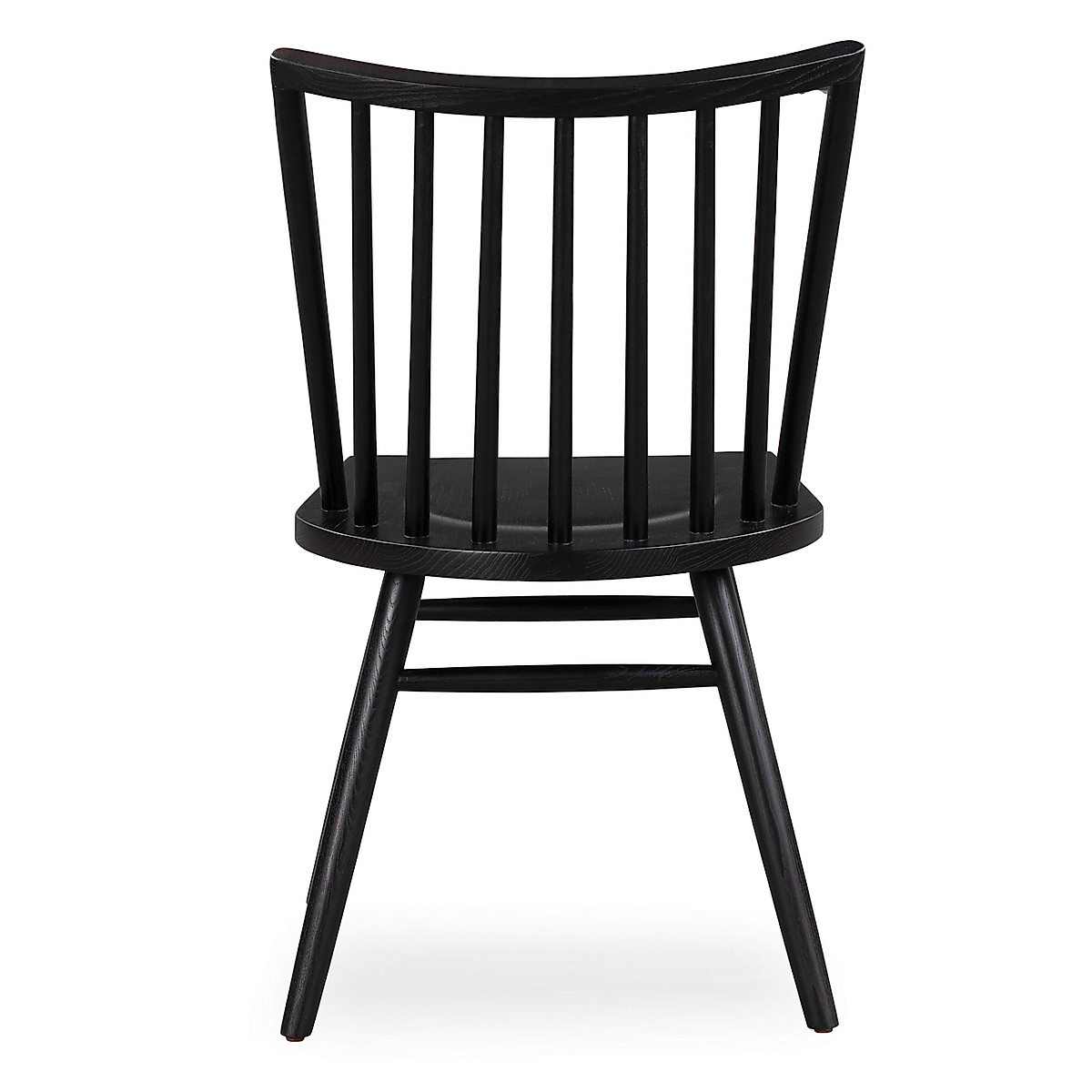 POLY & BARK Talia Dining Chair, Ash Wood, Black
