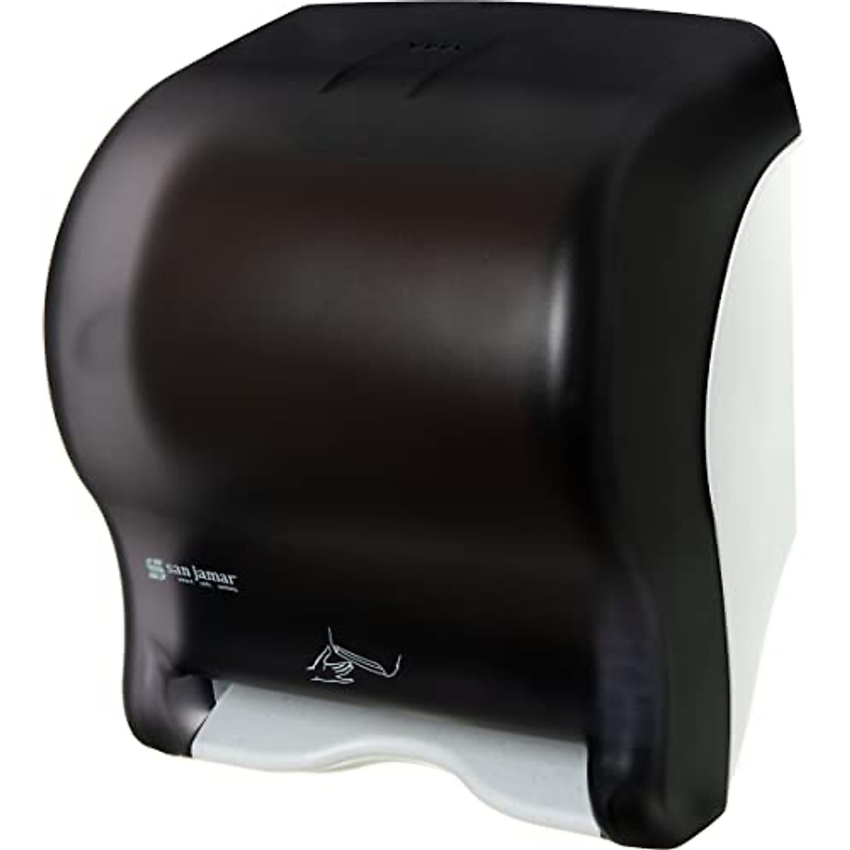 San Jamar Classic Smart Essence Plastic Paper Towel Dispenser, Towel Dispenser for Bathroom, 10 X 14.5 X 12.5 Inches, Black Pearl