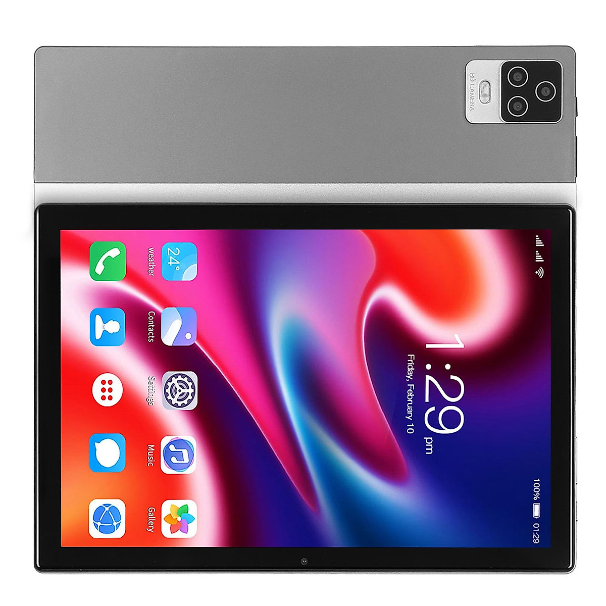HEEPDD FHD Tablet, Tablet PC 2 in 1 4G Call with Keyboard, 12 (US Plug)