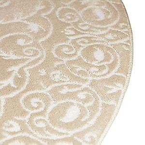 Unique Loom Rushmore Collection Area Rug - Adams (7' 10" x 10' Oval, Beige/Ivory)