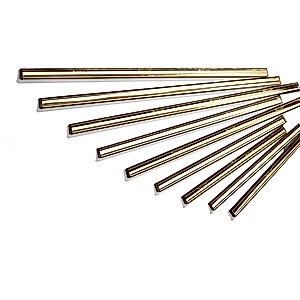Ettore 1135 Master Brass Clipped Channel with Rubber, 14 Inch (Pack of 12)