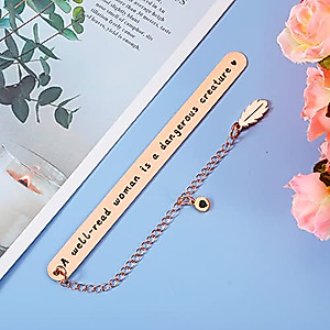Christmas Gifts for Women Stocking Stuffers for Female Friend Book Lovers Gifts Inspirational Book Marks for Boss Lady Daughter Mom Birthday Valentines Gift for Bookworm Book Club Bookmarks for Her