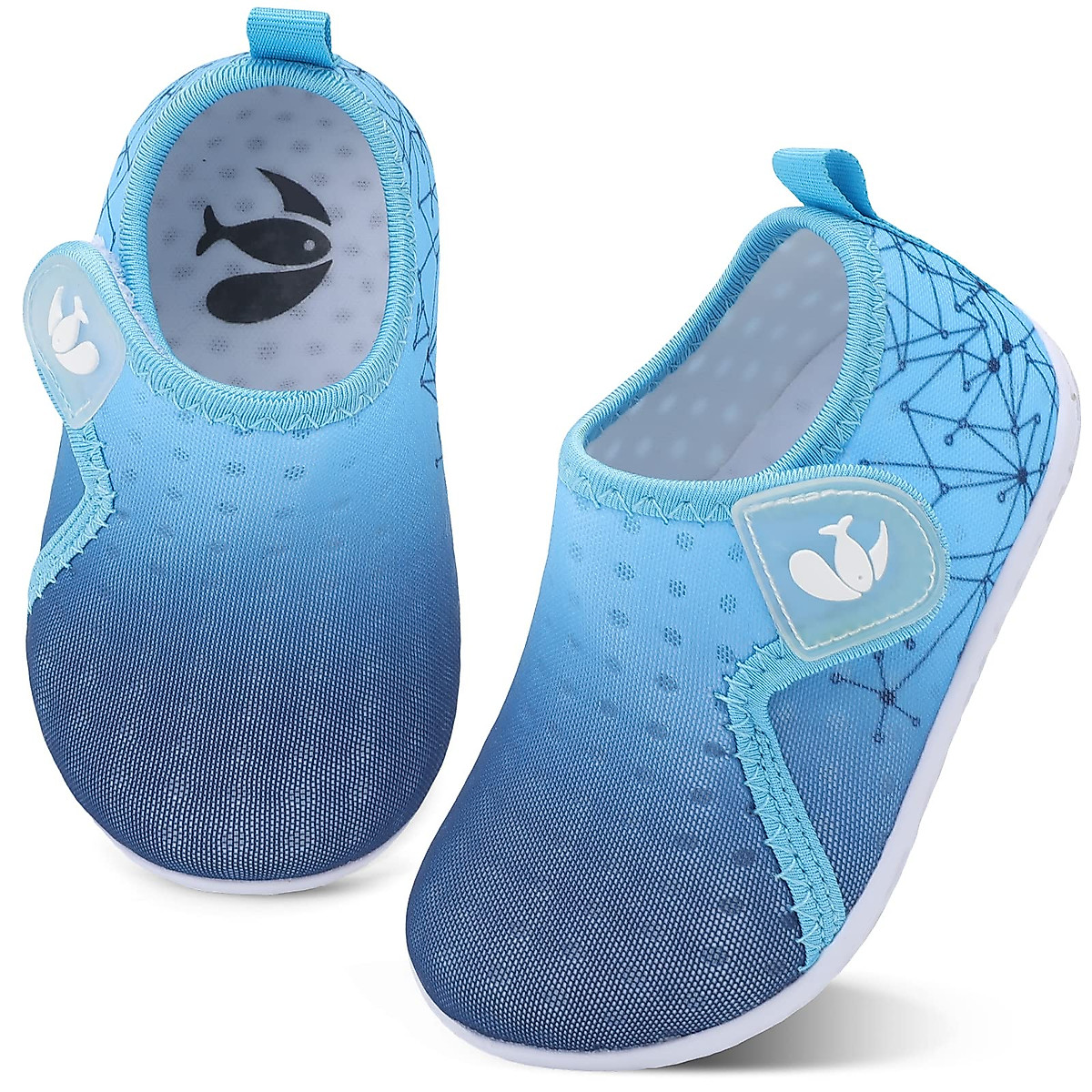 FEETCITY Baby Boys Girls Water Shoes Beach Swim Pool Shoe Barefoot Aqua Socks 6-12 Months Infant