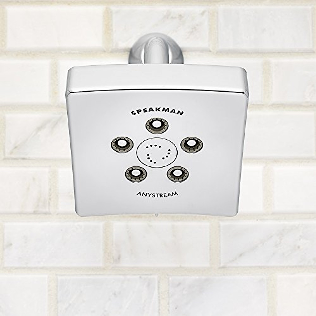 Speakman, Polished Chrome S-3021 Kubos Anystream High Pressure Adjustable 2.5 GPM Shower Head