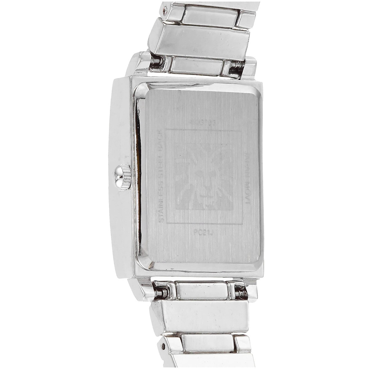 Anne Klein Women's Japanese Quartz Dress Watch with Metal Strap, Silver, 14 (Model: AK/3763SVSV)