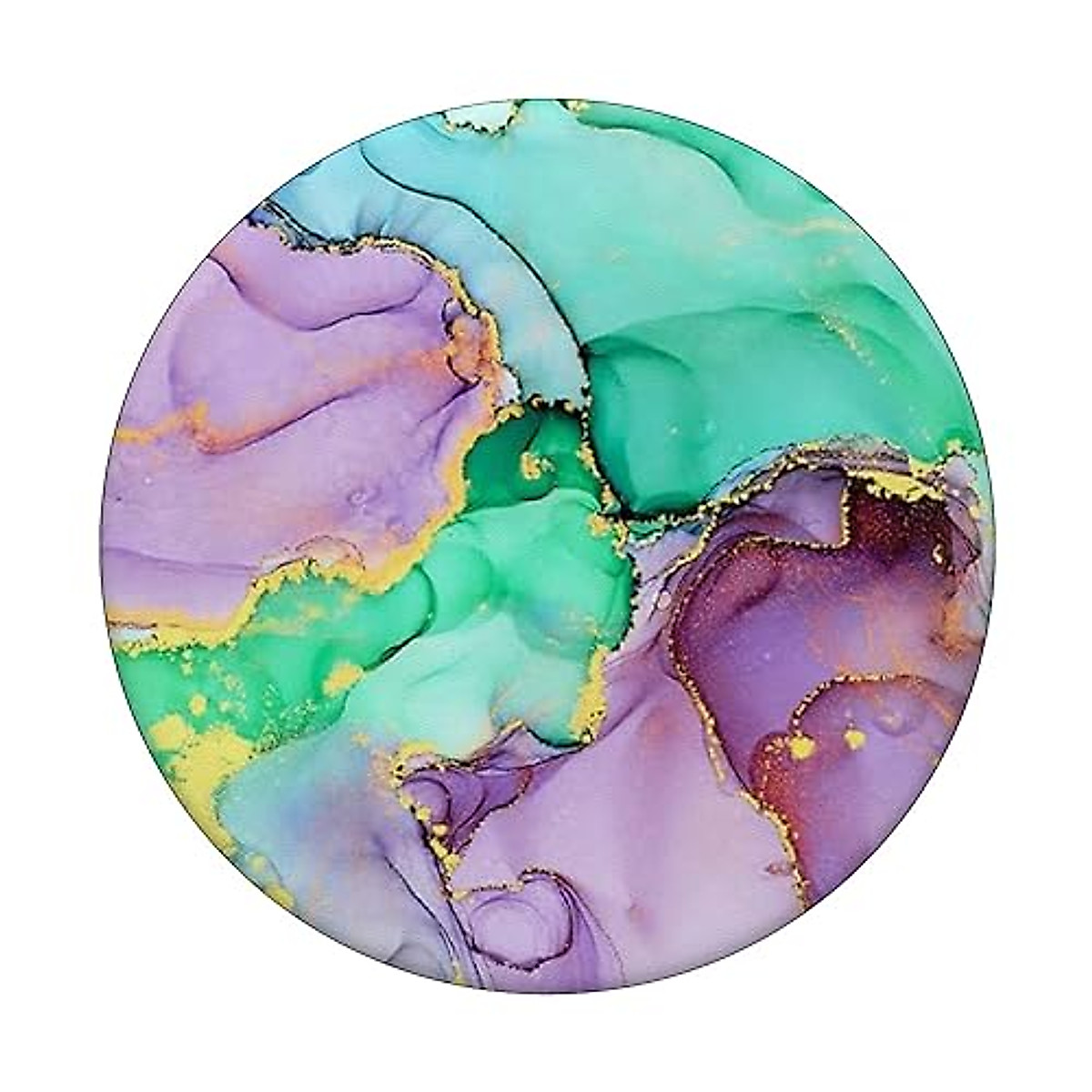 Purple Green Illustration Pattern Phone Popper PopSockets Standard PopGrip
