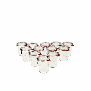 Weck 760 Mini Mold Jar, 5.4 Ounce - 12 Jars