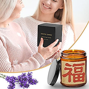 Gifts for Chinese Culture Lovers, Candle Gifts with Chinese Blessing Words, Friendship Jar Candle Gifts for Chinese Festival, Thank You Gifts for Friends, Funny Inspirational Gifts for Birthday