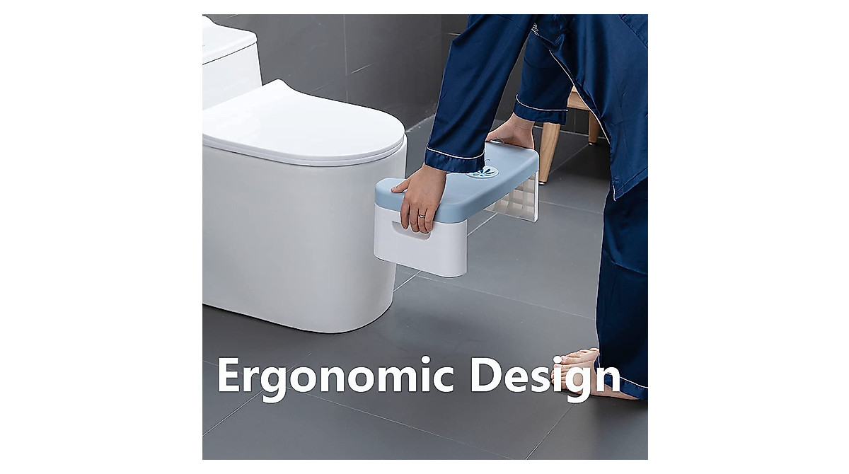 Ergonomic Folding Toilet Stool for Healthier Bathroom Use