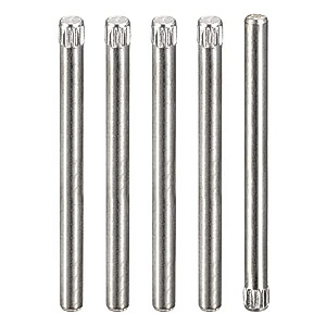 Tool parts 3x40mm 304 Stainless Steel Dowel Pins - 5Pcs Knurled Head Flat End Dowel Pin