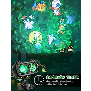 Christmas Projector Lights Outdoor - Holiday Projector Lights Outdoor with 72 Patterns,3D Ocean Wave,Waterproof with Remote Timer for Halloween Christmas Birthday Party Holiday Decorations