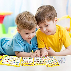 Fancy Land Bible Bingo Game for Vacation Bible School 24 Players for Kids Christian Sunday Church