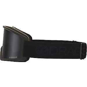 Dragon Alliance Unisex DX3 OTG - Blackout/Lumalens Dark Smoke, Black, Medium