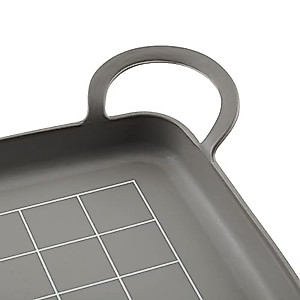 Rachael Ray Tools and Gadgets Silicone Nonstick Roasting and Baking Mat, 10 Inch x 14.75 Inch, Gray