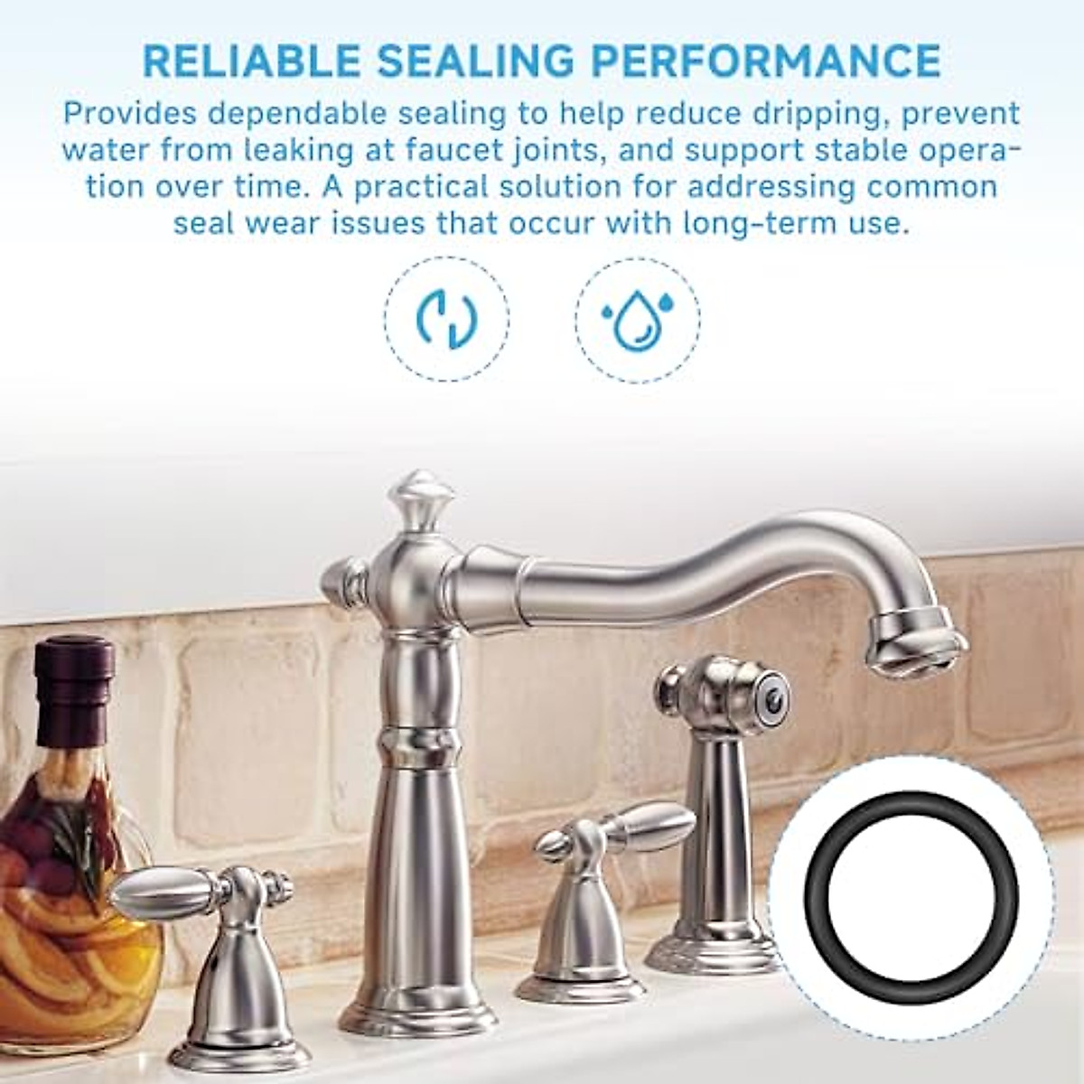 (4Pcs) RP37021 O-Rings for Delta Victorian Faucets Compatible Seal Rings