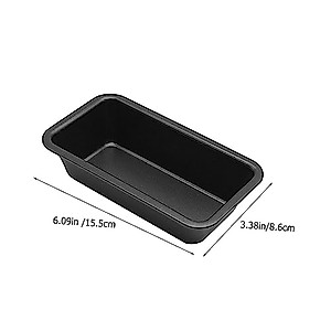 UPKOCH 6 Pcs bread toast box toast baking tray loaf baking tray baking toast non- stick bread cake puck mold nonstick bread tin cake stencil baking bread carbon steel Cheese non stick
