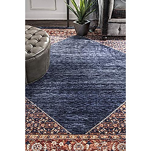 nuLOOM Temptation Floral Persian Area Rug, 3' x 5', Navy