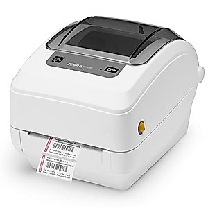 Zebra GK420T Thermal Transfer Desktop Monochrome Barcode Label Printer, White - USB, Serial and Ethernet Connectivity, 203 dpi, 4.25" Max Print Width, JTTANDS