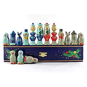 Chess for Kids - Christmas Chess Board for Kids - Childrens Games - Wizard Chess Set for Kids