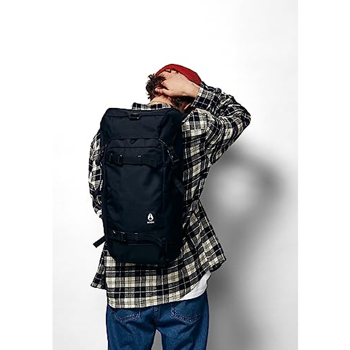 NIXON Landlock Backpack IV - 25L Capacity Top Load Pack - Black