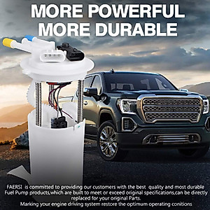 FAERSI Fuel Pump Assembly w/Sensor Replace# E3508M Compatible with 2000-2003 Chevy Tahoe & GMC Yukon 2002 2003 Cadillac Escalade 5.3L 6.0L 4.8L 5.3L