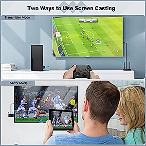 Innens Wireless HDMI Transmitter and Receiver Kits, Wireless Presentation Facility HDMI Dongle Adapter Support 4K @30Hz for Streaming Video/Audio from Laptop, PC, Smartphone to HDTV/Projector