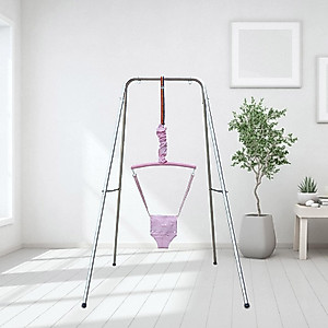 Chenfly Doorway Jumper, Baby Jumper Swing with Adjustable Seat Bag, Baby Door Bouncer and Swing Jumper for Toddler Infant, Baby Along Toys for Training Balance, Ages 6 Months +, Pink