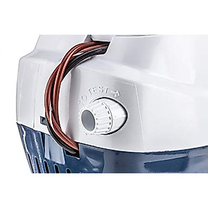 Attwood 4505-7 Sahara S500 Automatic Bilge Pump, 12-Volt, 1.5-Amp Draw, ¾-Inch Interior Diameter Hose, 29-Inch 16-Gauge Wire