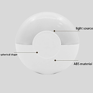 Nightlight,Photosensitive Sensor, White Light, 0.6W, 220V, Suitable for Infants, Children, Children's Rooms, Corridors and Other Scenes (1 Pack)
